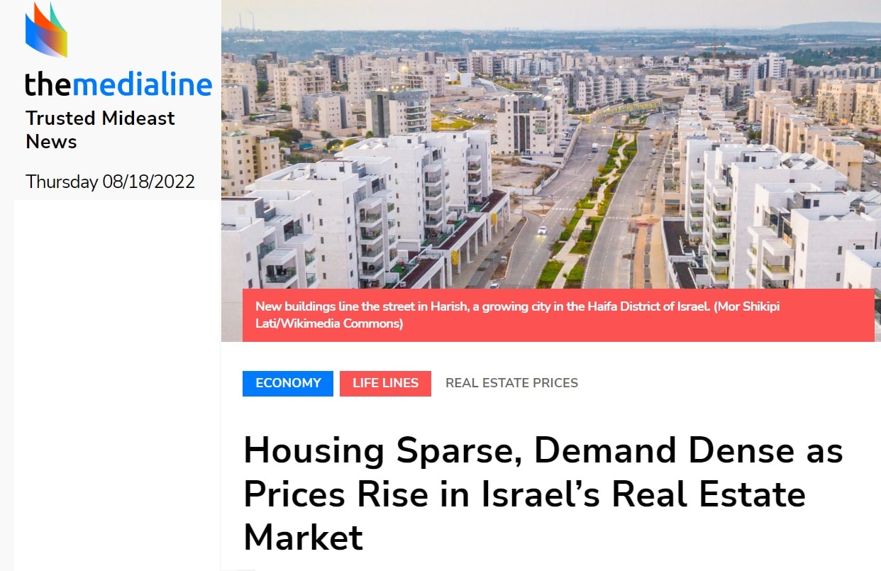 The medialine: Housing Sparse, Demand Dense as Prices Rise in Israel’s ...